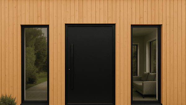 The Hygge Contemporary Entrance Door - Gowercroft Timber Windows